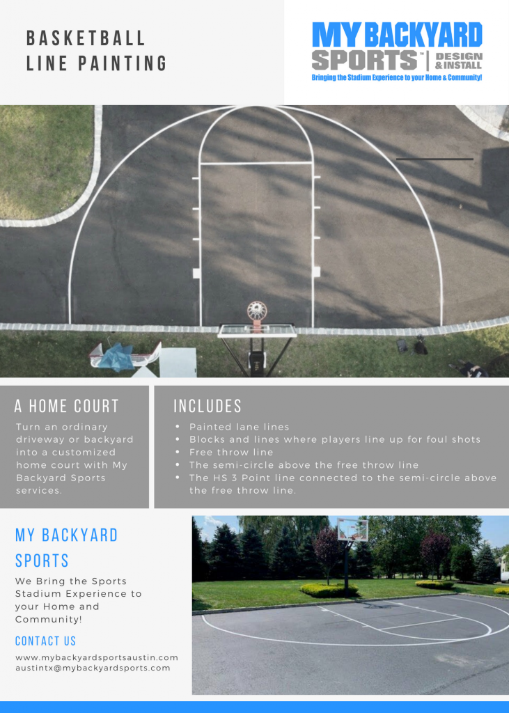 Line Painting + Full Court Painting - Backyard Sports